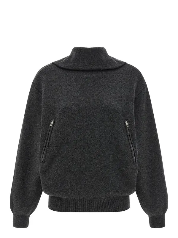 Balenciaga Back-to-front Knit Sweater - Gray