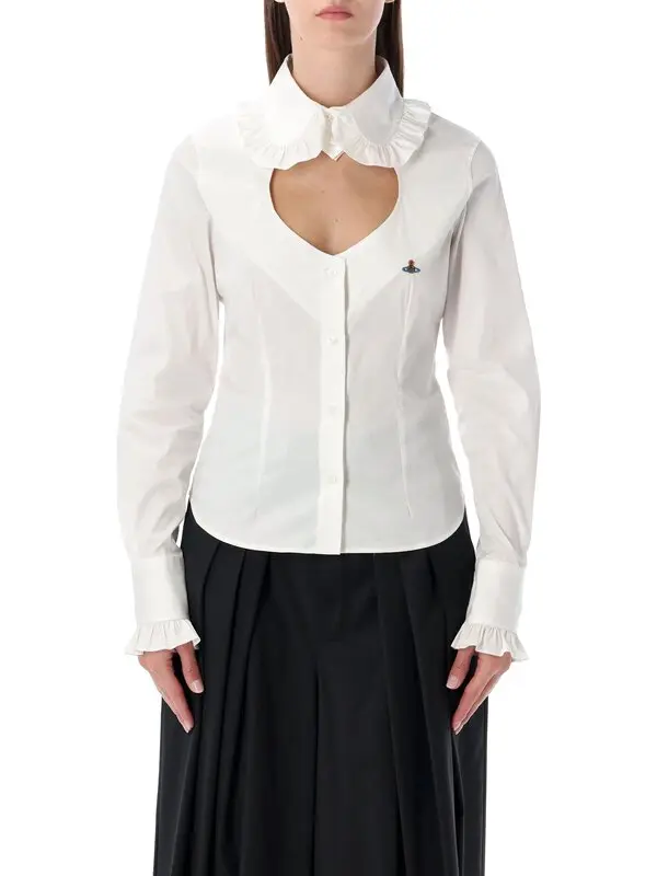 VIVIENNE WESTWOOD Toulouse Frill Shirt - White