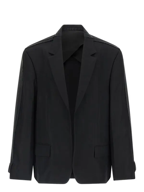 Balenciaga Denim Jacket Blazer - Black