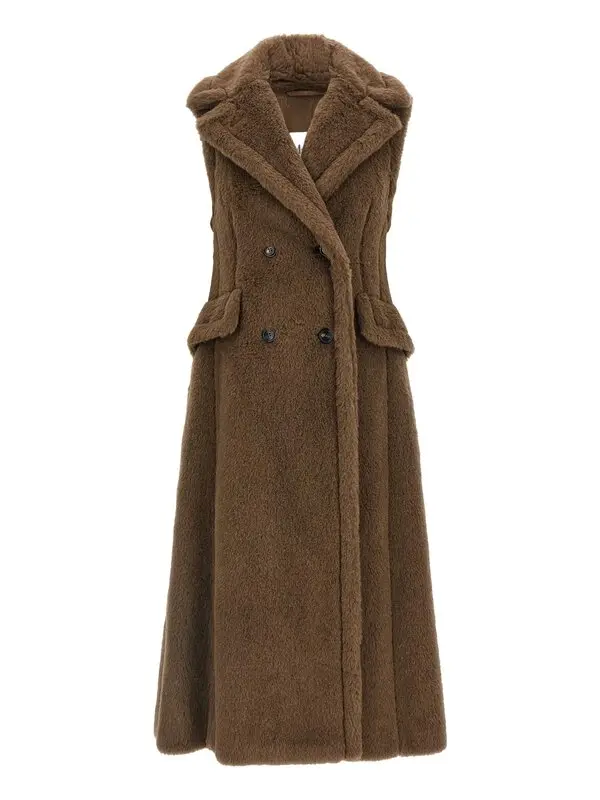Max Mara Boario1234 Alpaca And Wool Teddy Coat - Brown