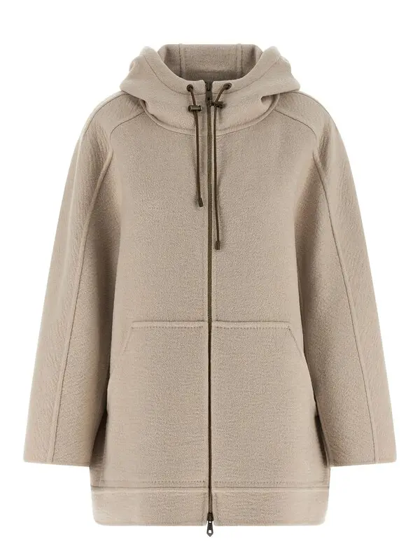 Max Mara Gradi Double Hand-stitched Cashmere Coat - Beige