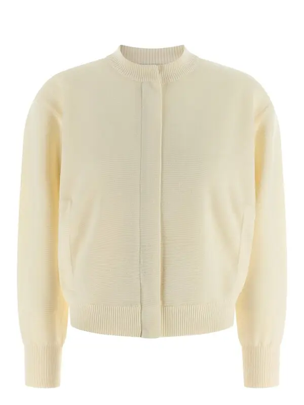 Max Mara Pelago Wool Cardigan - White
