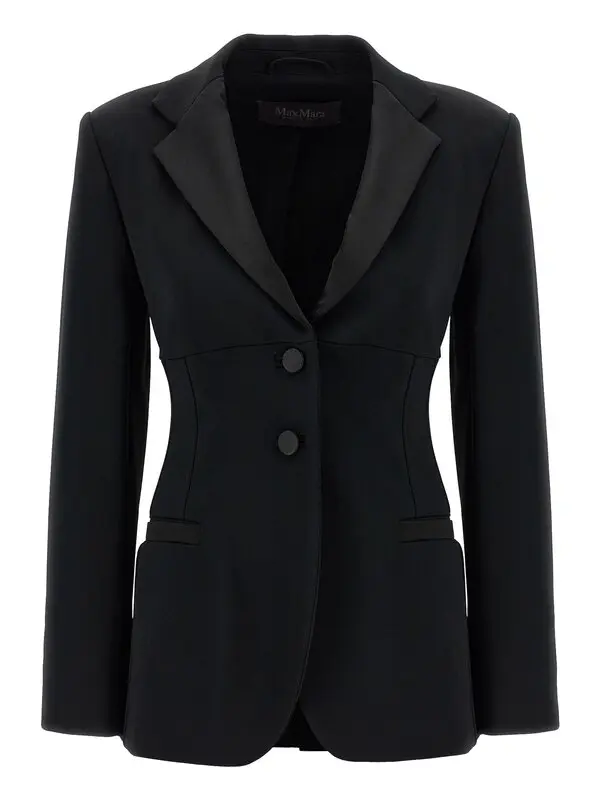 Max Mara Oreste Single-breasted Blazer - Black