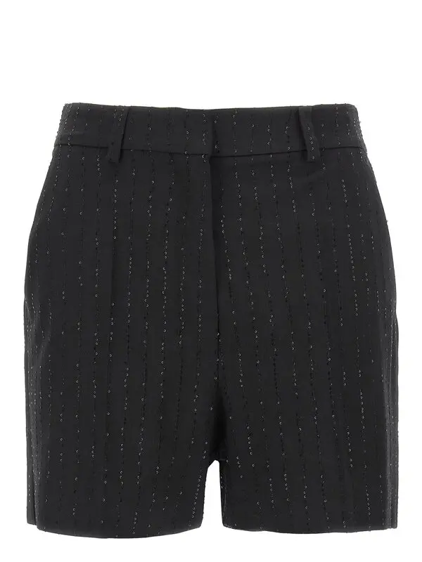 Max Mara Siberia Wool Saglia Shorts - Black