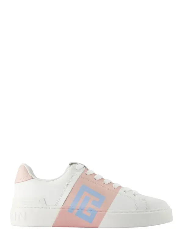 Balmain B Court Leather Sneakers - Pink