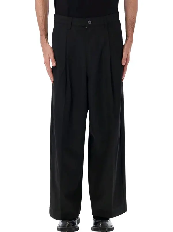 Obey Pleated Detail Trousers - Black