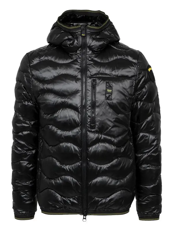 BLAUER. Down-filled Jacket With Technical Fabric - Black