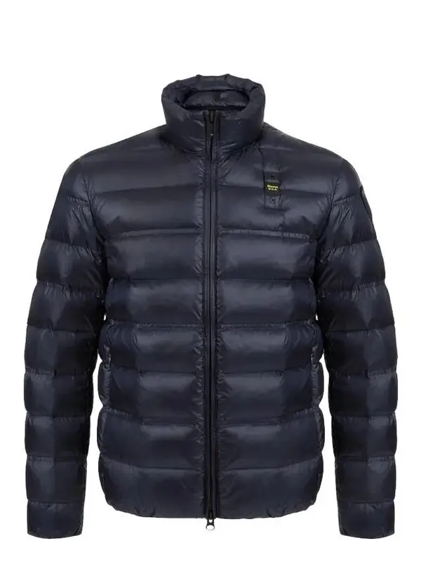 BLAUER. Quilted Down Jacket - Blue