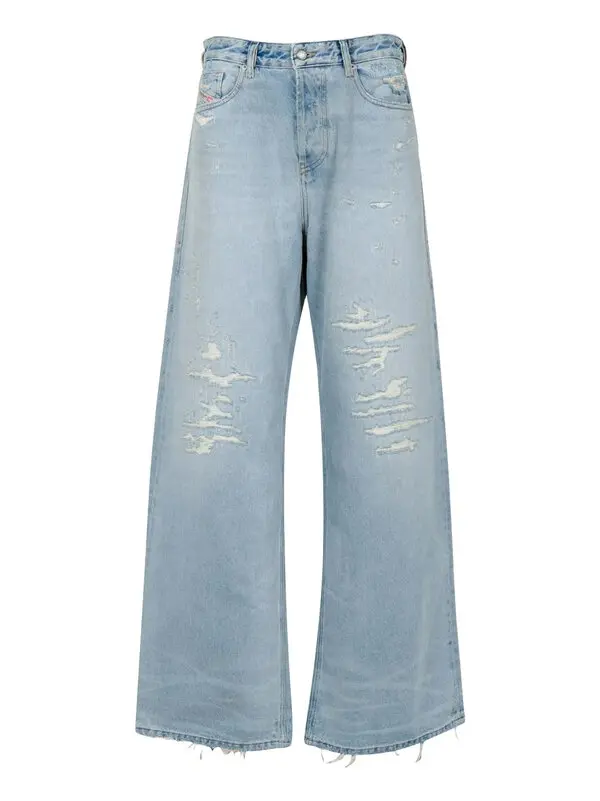 DIESEL® Relaxed Fit Jeans With Low Waist - Blue