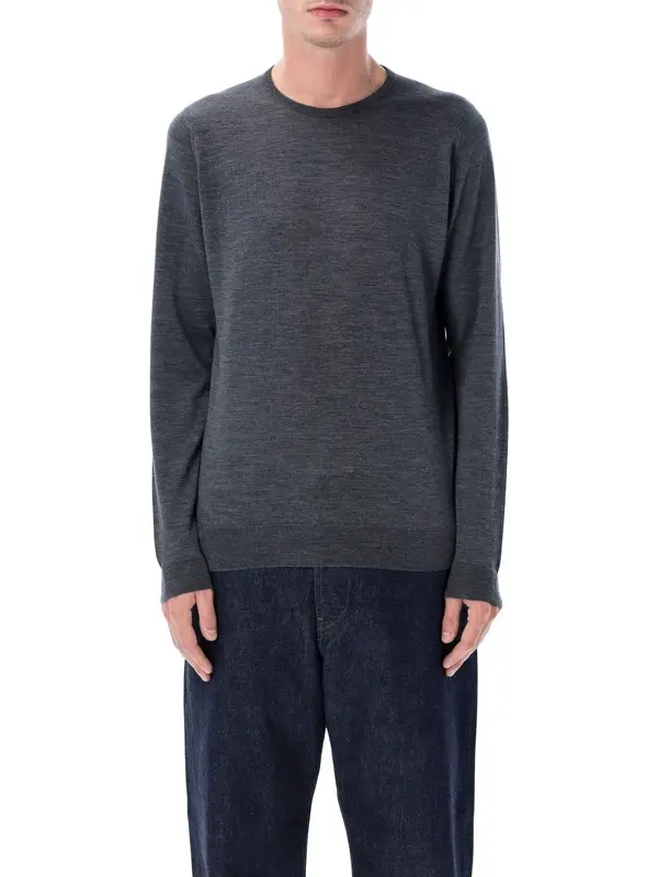 John Smedley Lundy Merino Wool Jumper - Charcoal