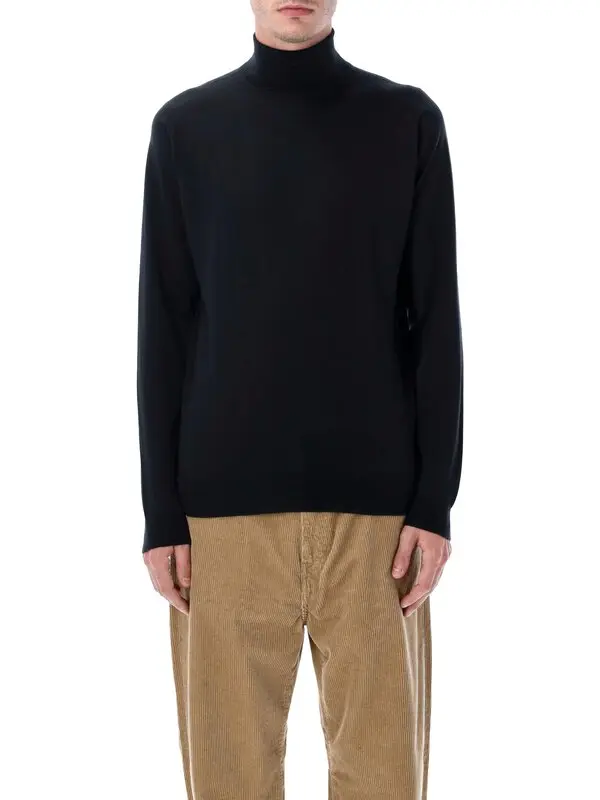 John Smedley Cherwell Roll Neck Jumper - Black