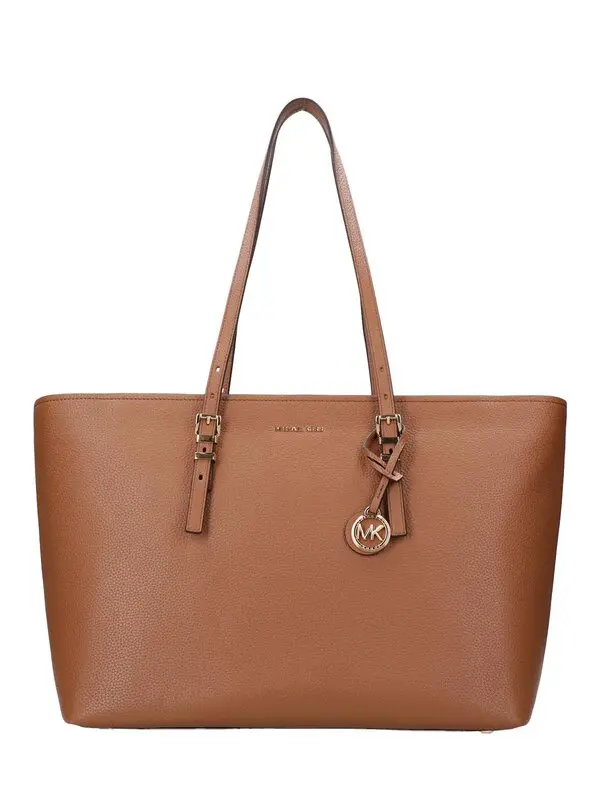 Michael Kors Grained Leather Tote Bag - Leather Brown