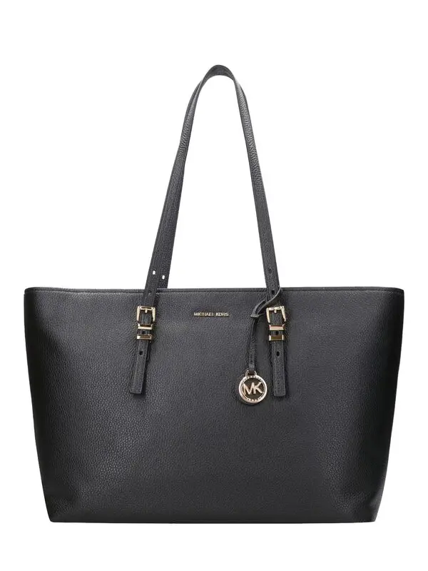 Michael Kors Grained Leather Tote Bag - Black