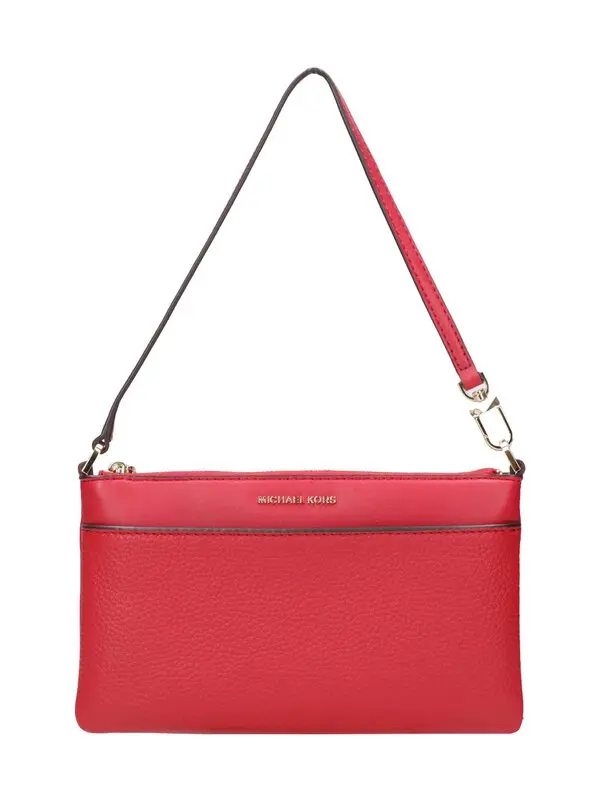 Michael Kors Hammered Leather Wristlet - Red