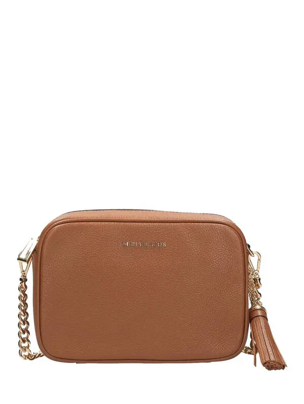 Michael Kors Leather Bag With Metal Details - Leather Brown