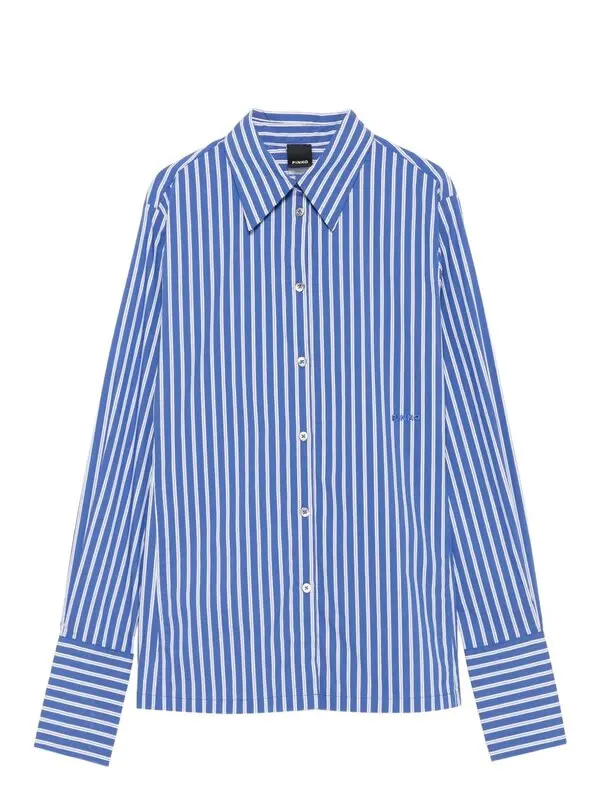 Pinko Striped Button-down Shirt - Blue