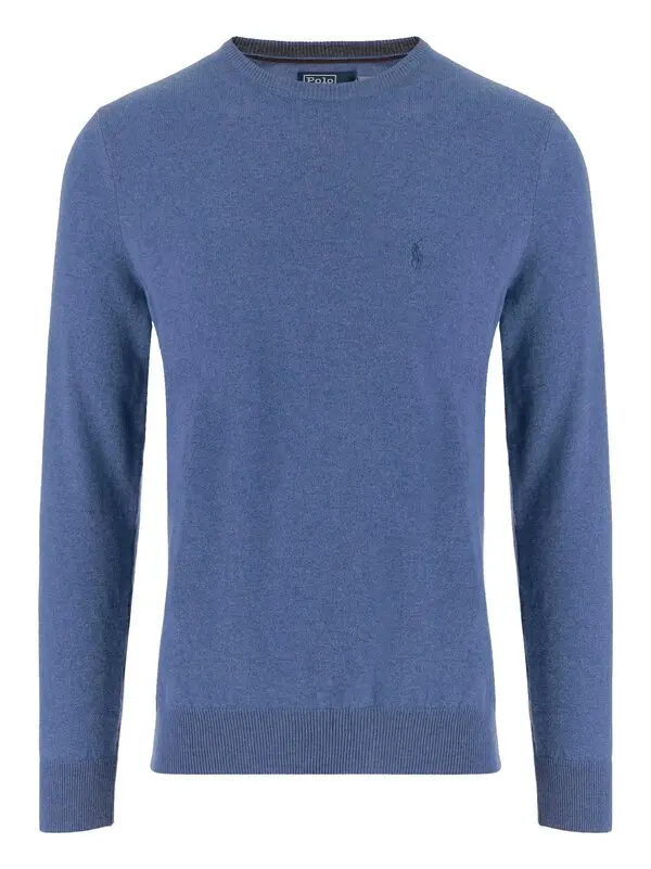 Ralph Lauren Wool Crew Neck Sweater - Light Blue