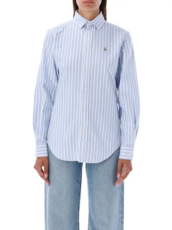 Polo Ralph Lauren Oxford Cotton Shirt With Embroidered Pony - Harbour Island Stripe