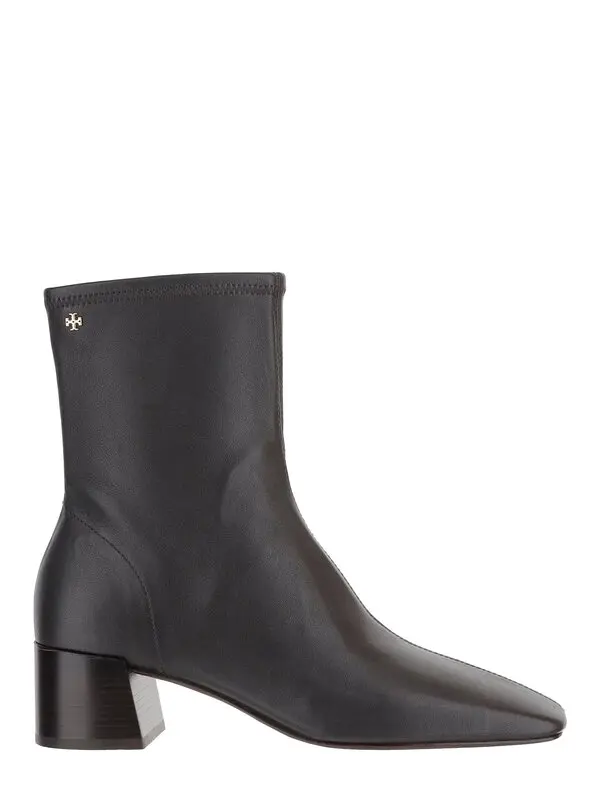 Tory Burch Leather Ankle Boots - Marrone Scuro