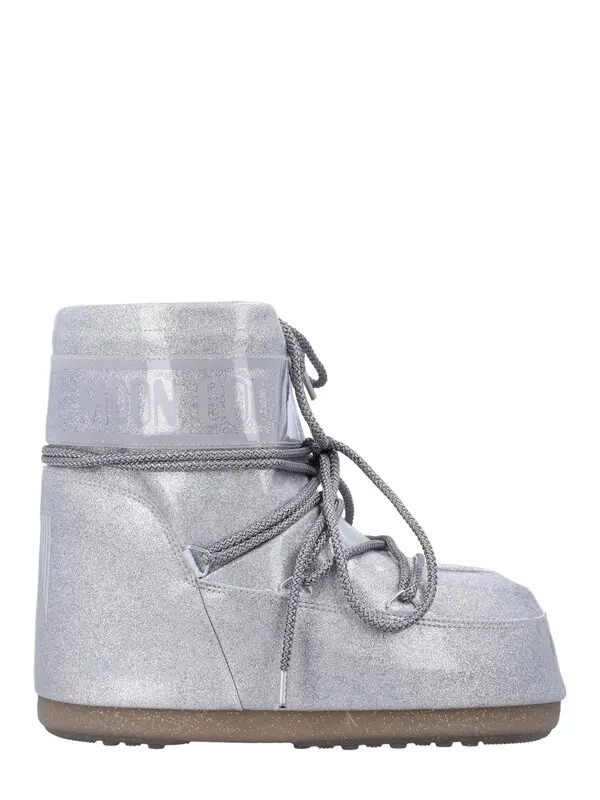 Moon Boot Icon Low Glitter Boots - Silver