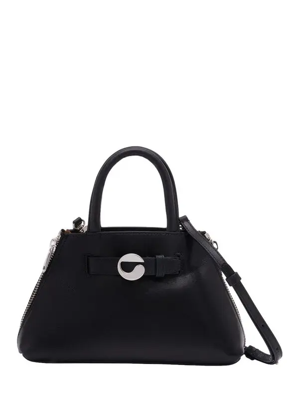 Coperni Mini Data Leather Bag - Black