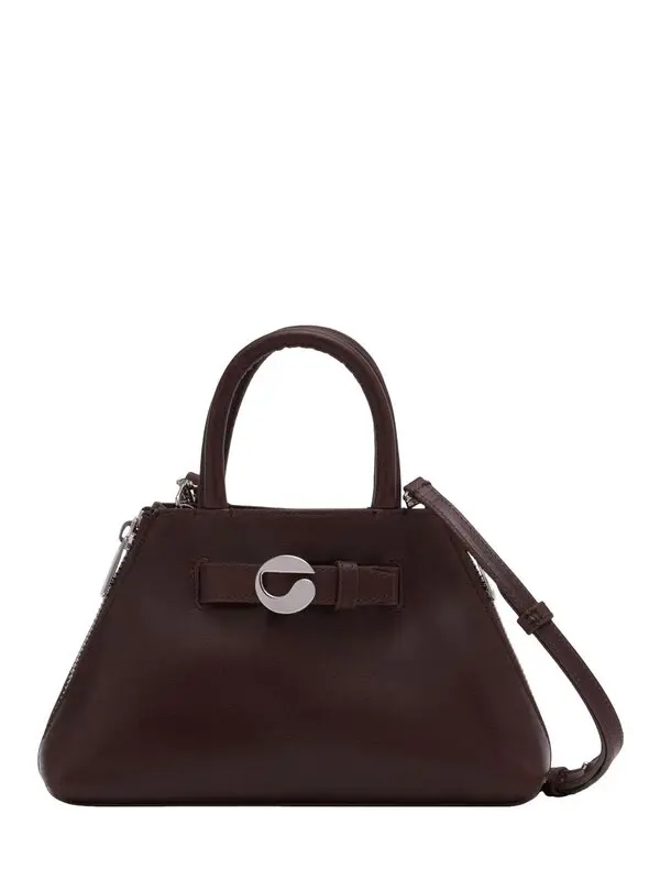 Coperni Mini Data Leather Bag - Brown
