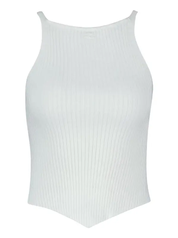 COURREGES Signature Pointy T-shirt - White