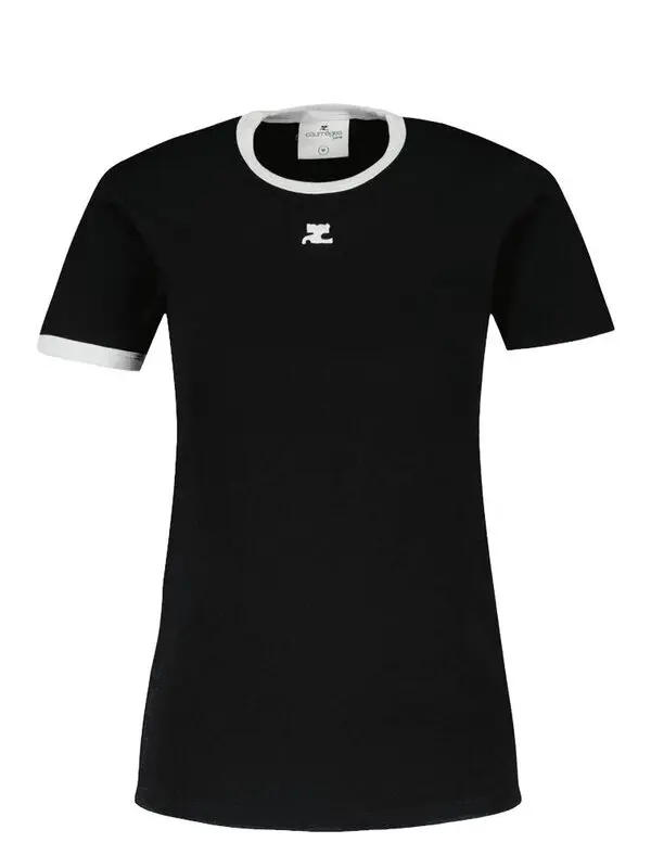 COURREGES Signature Contrast T-shirt - Multicolor