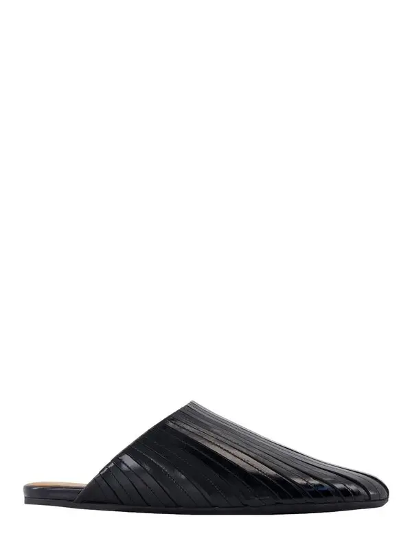 Marni Sabot Leather Sandals - Black