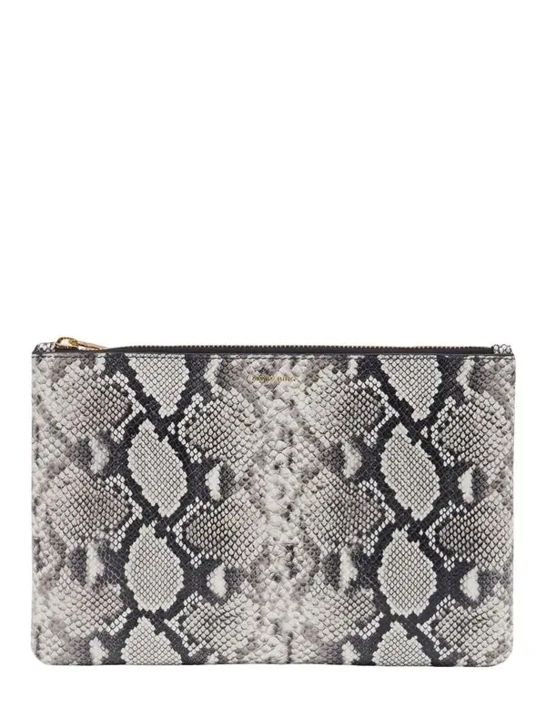 ANINE BING Large Elly Leather Clutch - Multicolor