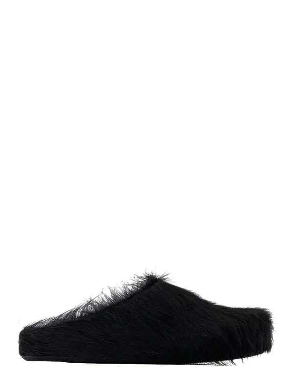 Marni Fussbett Sabot Leather Mules - Black