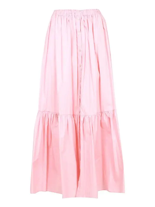 ANIYE BY Long Patterned Cotton Skirt - Pink