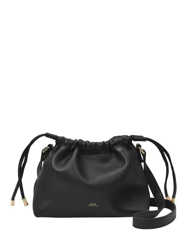 A.p.c. Ninon Mini Hobo Bag - Black