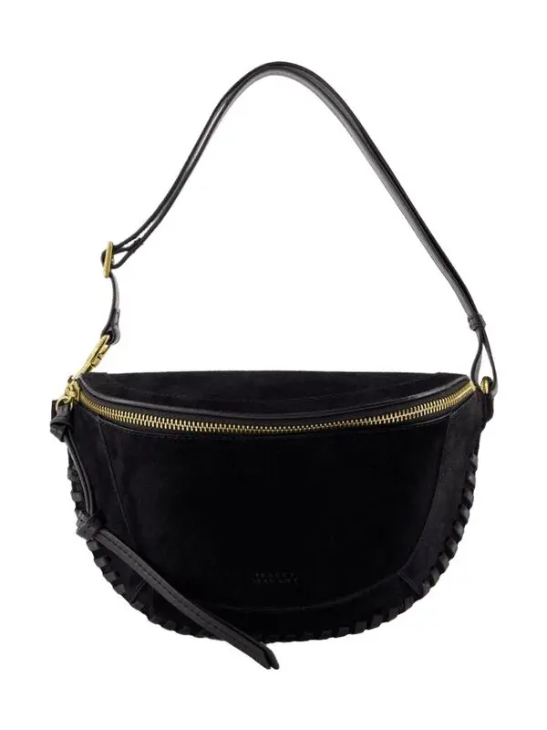 Isabel Marant Skano Leather Shoulder Bag - Black