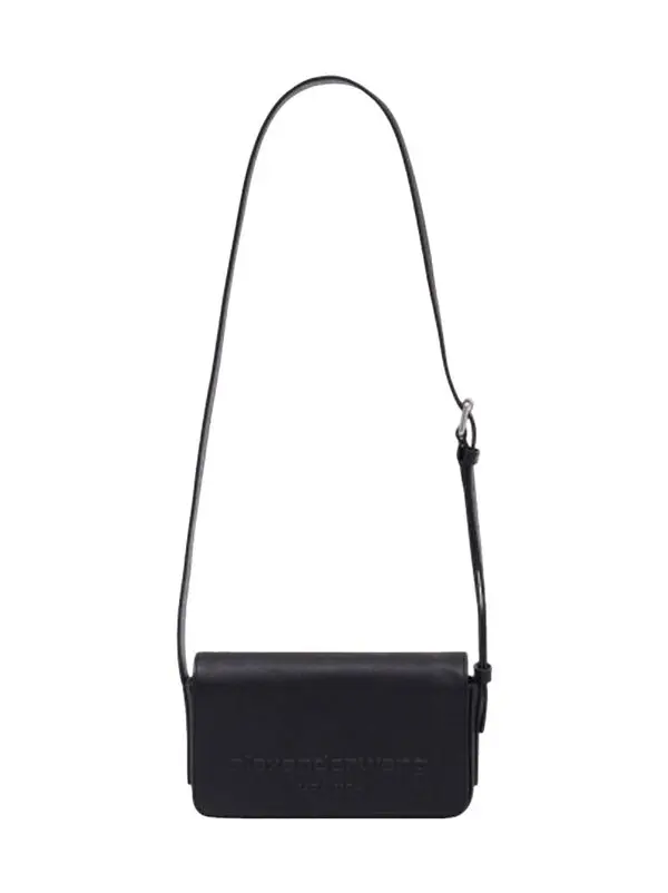 Alexander Wang Punch Crossbody Leather Bag - Black