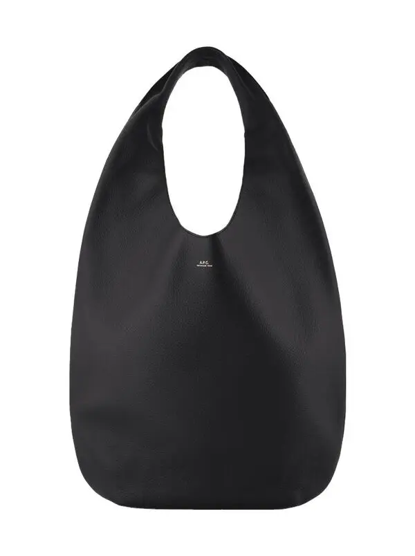 A.p.c. Le Neige Leather Shoulder Bag - Black