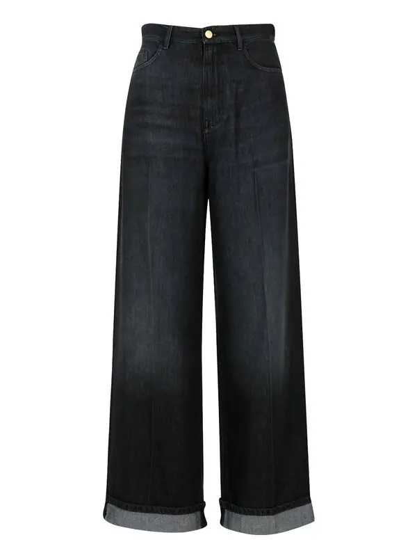 Max Mara Wide-leg Denim Jeans - Black