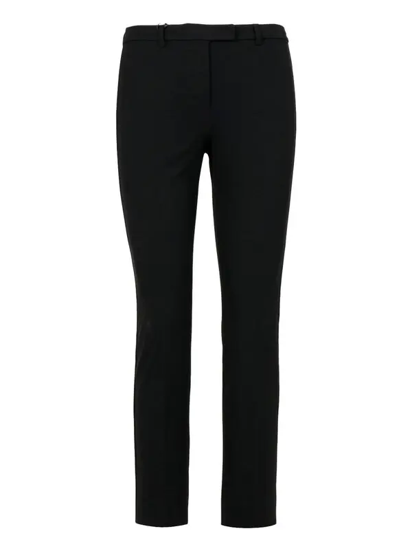 Max Mara Flared Ankle-length Trousers - Black