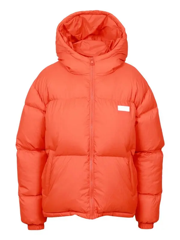 MSGM Quilted Ripstop Padded Coat - Orange