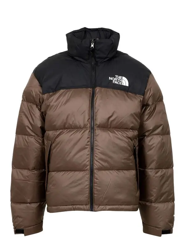 The North Face Patterned Down Puffer Jacket - Brown