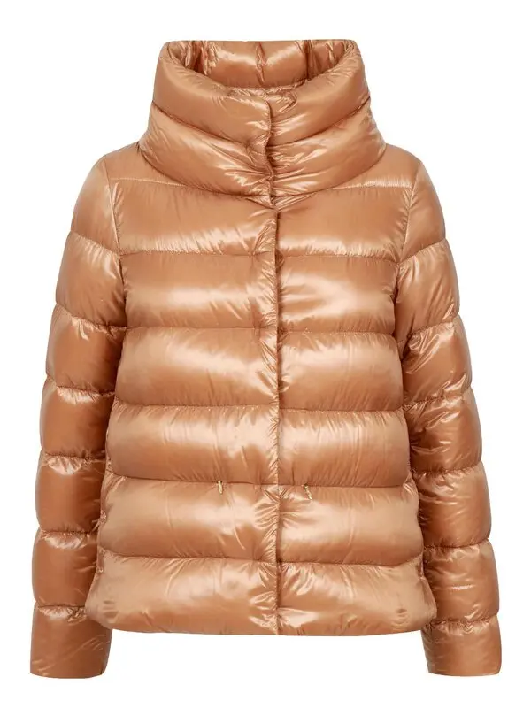 Herno Ultralight Nylon Down Padded Coat - Camel