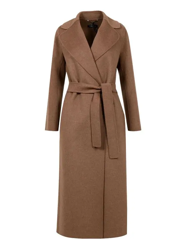 Max Mara Pure Wool Double Drap Coat - Brown