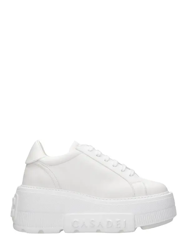Casadei Leather Sneakers - White