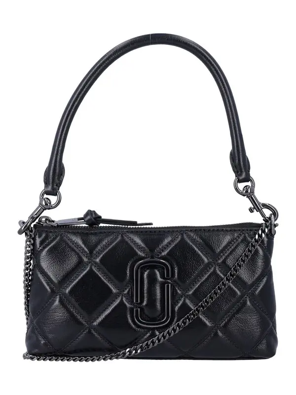 Marc Jacobs The Quilted Snapshot Convertible Bag - Black
