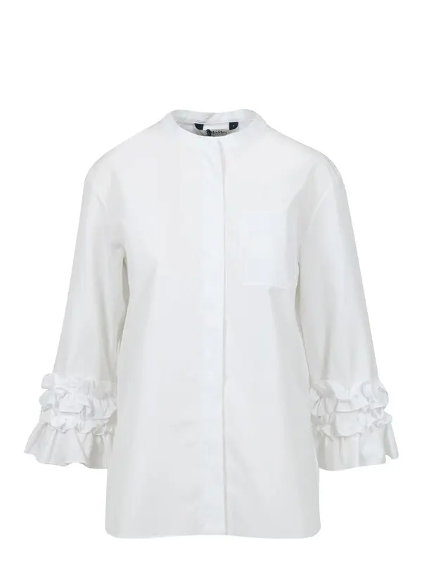 Max Mara Cotton Poplin Shirt - White