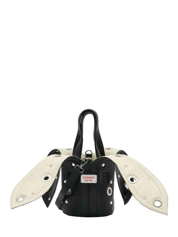 CHARLES JEFFREY Banana Novelty Leather Purse - Black