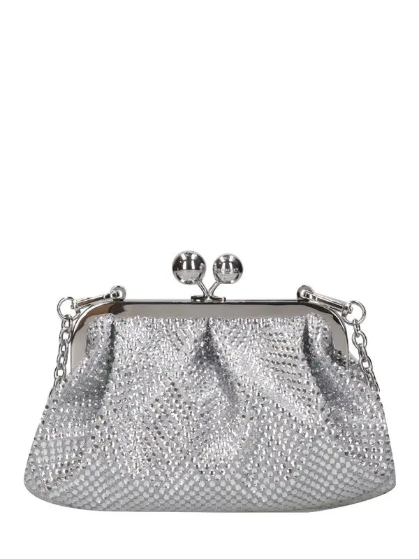 Max Mara Embellished Top Handle Bag - Silver