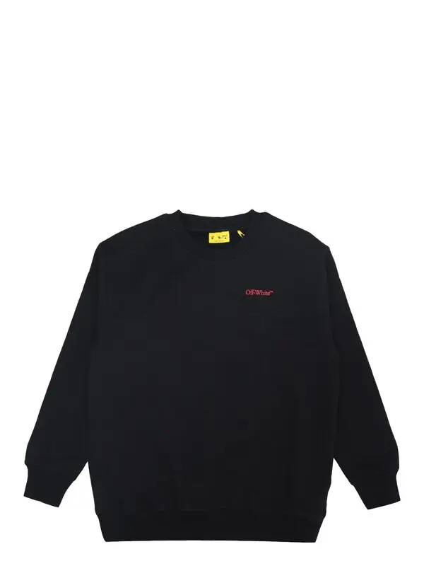 Off White Off-white Arrow Pattern Cotton Sweatshirt - Black