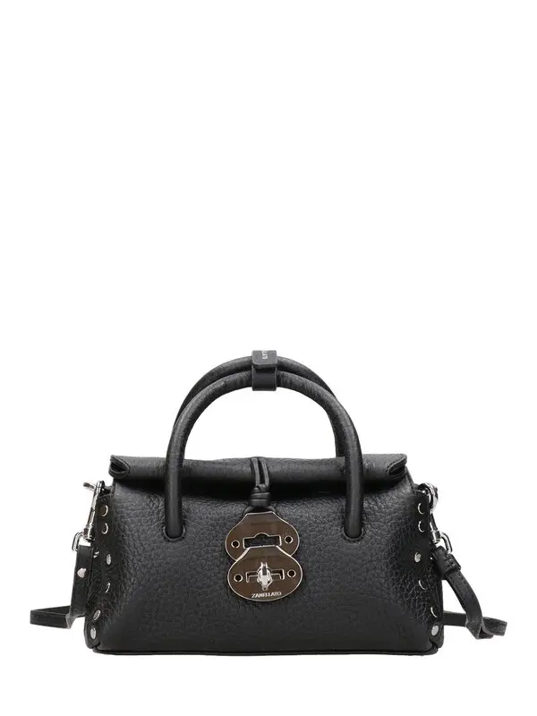 ZANELLATO Grained Calfskin Leather Bag - Black