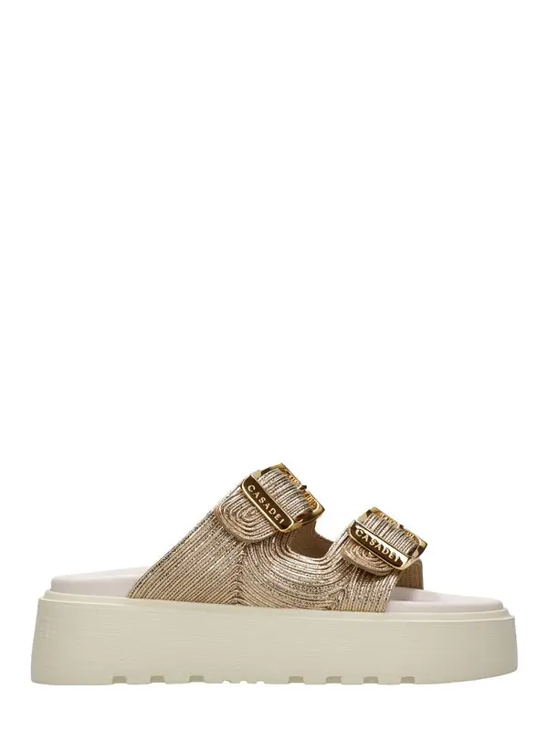 Casadei Platform Sandals - Golden